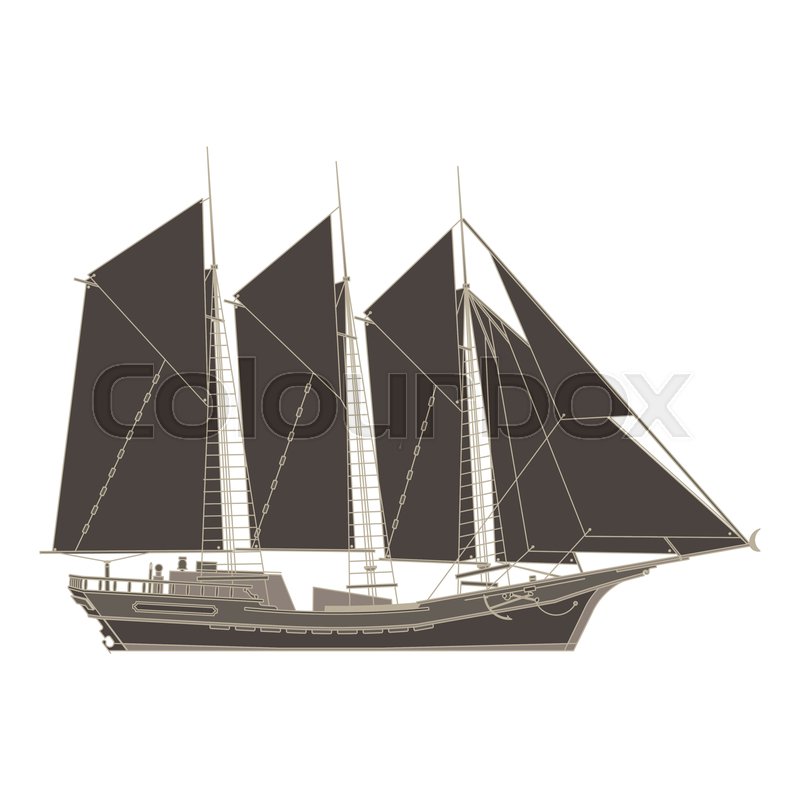 Sailing Ship Side View