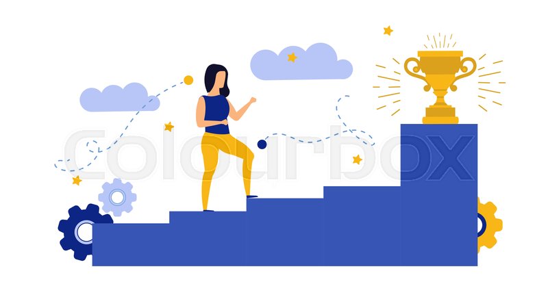 Steps Towards Goals Clip Art