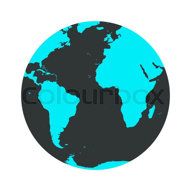 Cartoon World Globe Vector