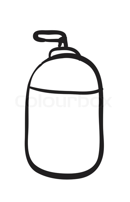 The spray bottle sketch | Stock vector | Colourbox