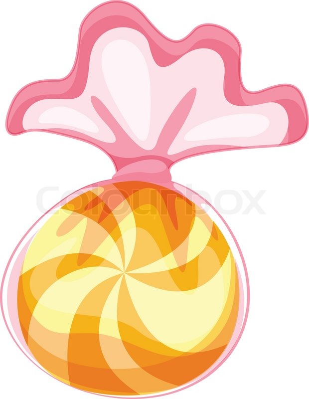 Yellow candy | Stock vector | Colourbox