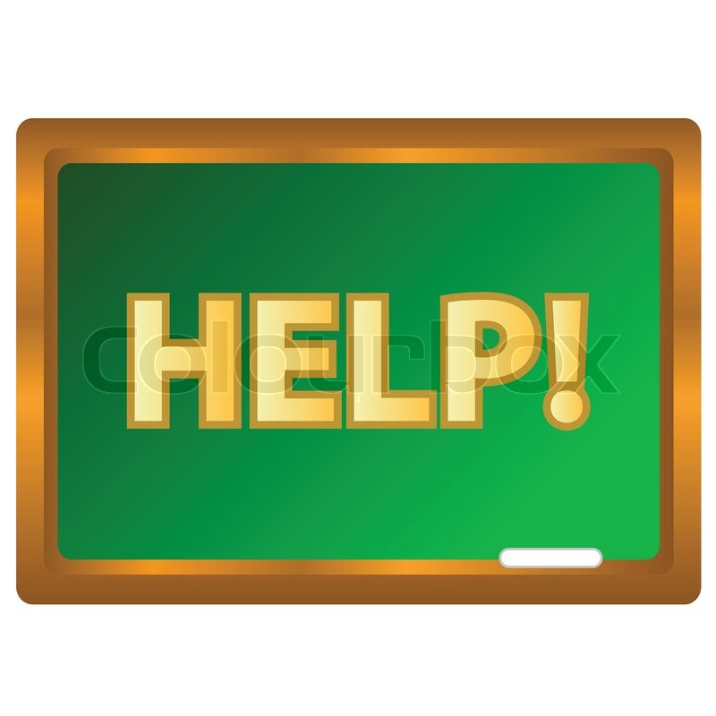Help logo | Stock vector | Colourbox