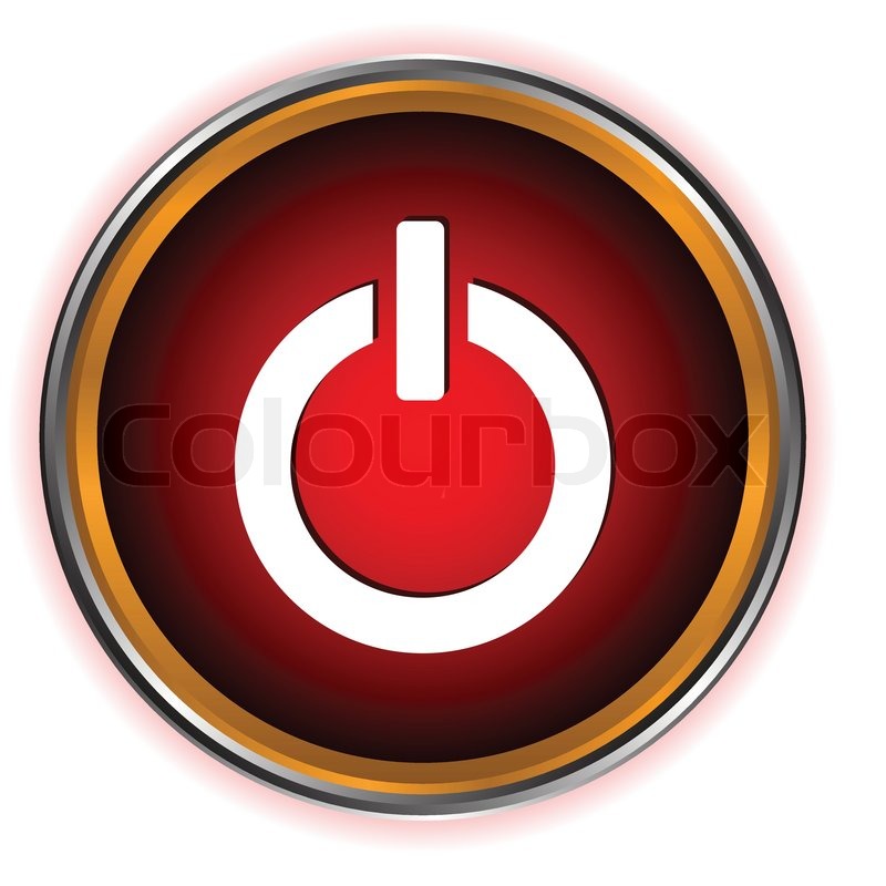 Power red circle logo | Stock Vector | Colourbox