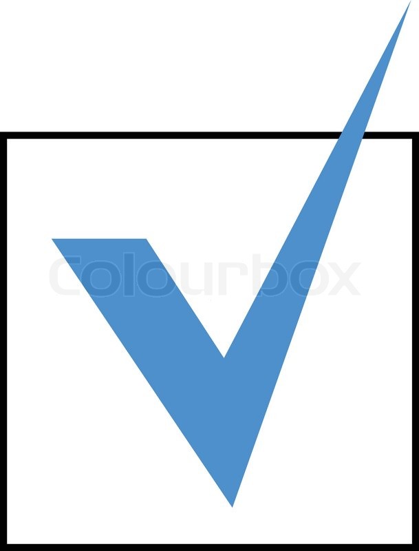 Blue Check Mark Clip Art