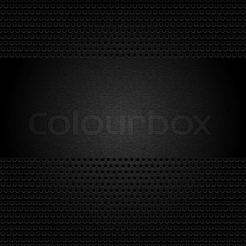 Dark gray background perforated sheet | Stock vector | Colourbox