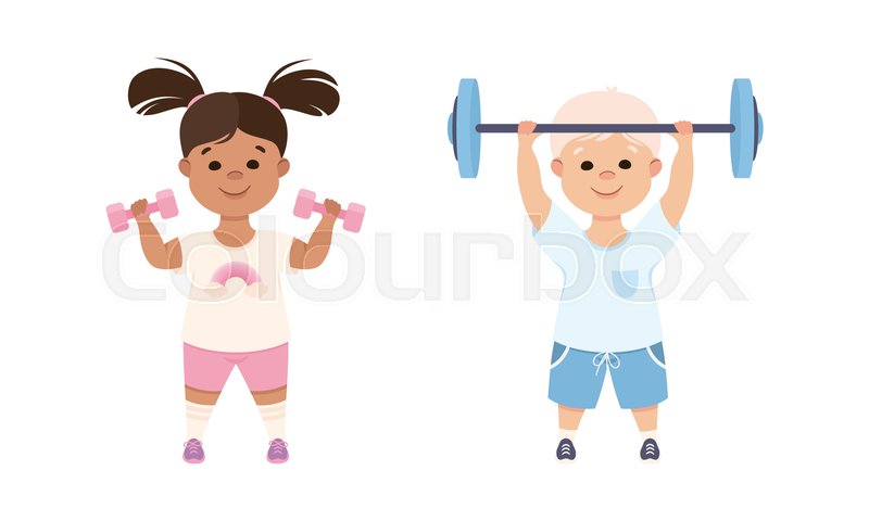 Kids Exercise Cartoon