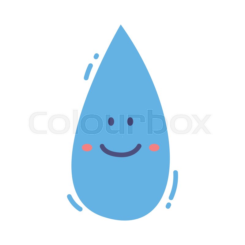 Water Drop Face Logo