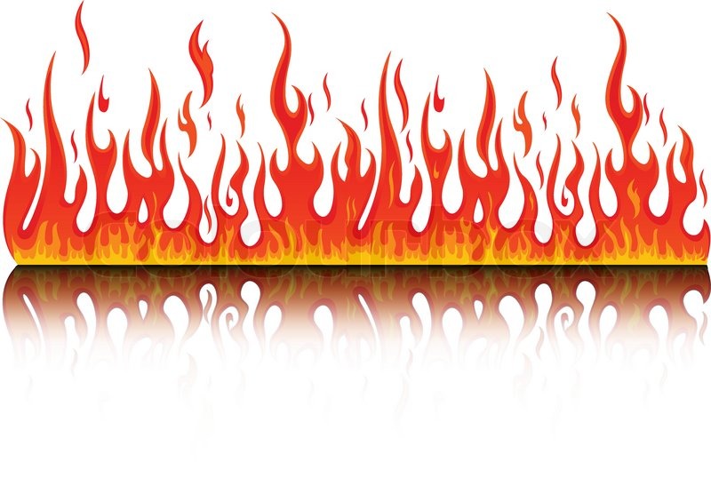 Vector illustration of fire background | Stock vector | Colourbox