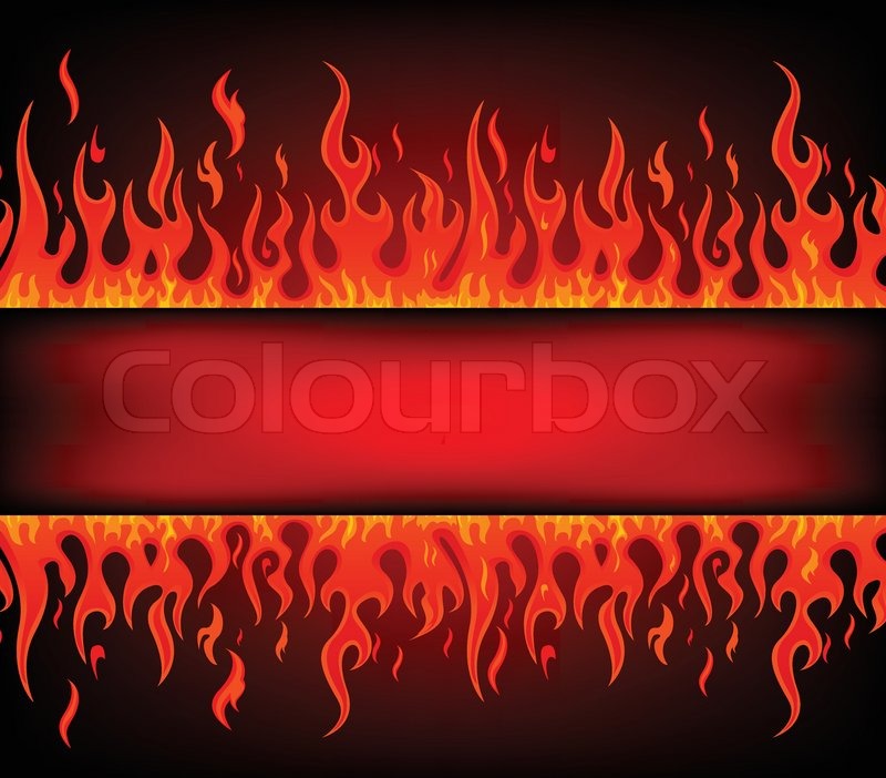 Vector illustration of Fire stripe ... | Stock vector | Colourbox