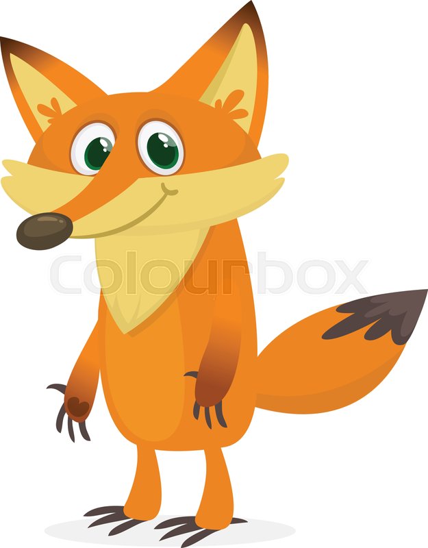 Cute Cartoon Fox Symbol