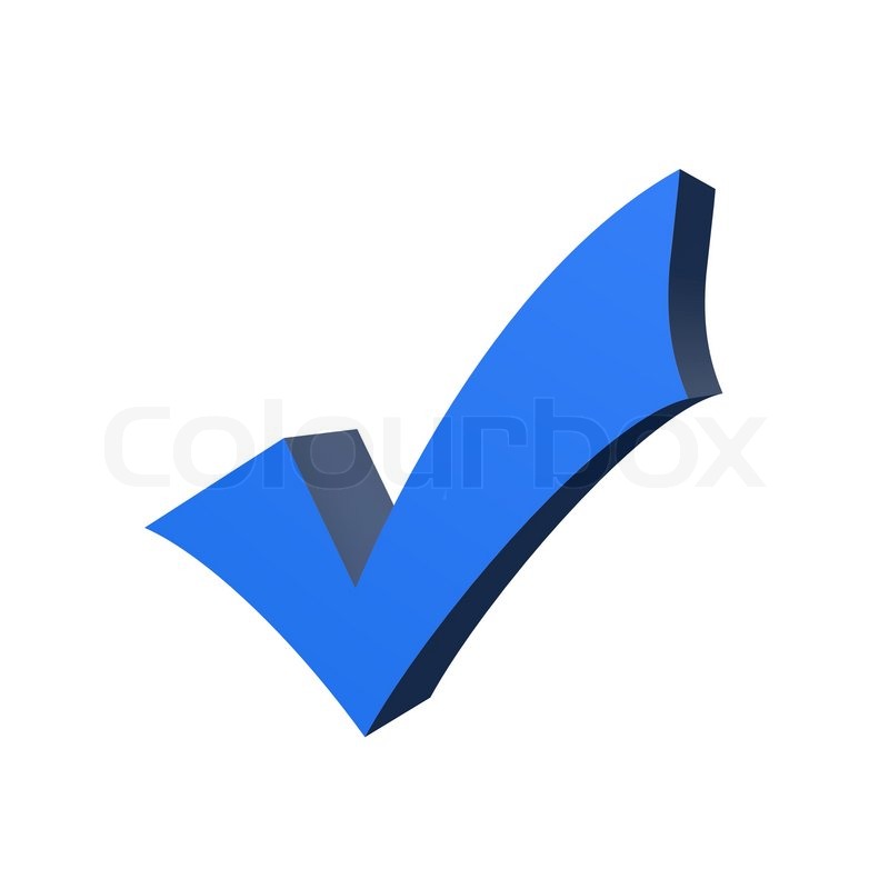 3d Tick | Stock image | Colourbox