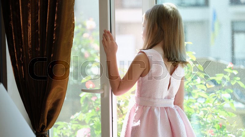 Little Girl Standing Back
