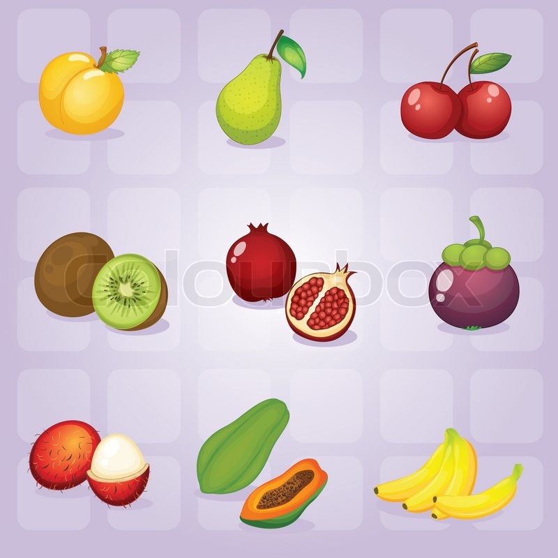 Früchte | Vektorgrafik | Colourbox