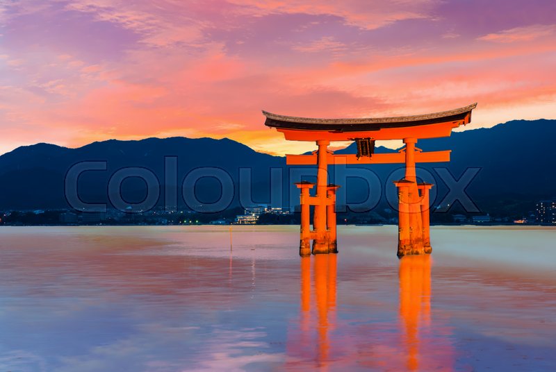 Shinto Gate Sunset