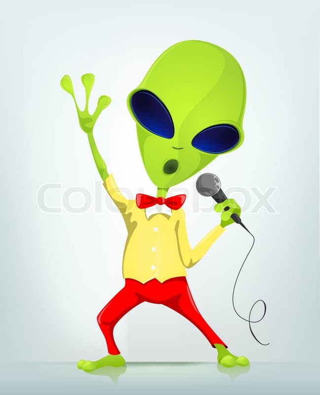 Funny Alien | Stock-Vektor | Colourbox