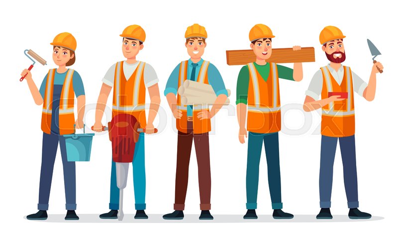Hard Working Person Cartoon