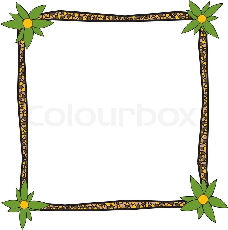 African frame | Stock vector | Colourbox