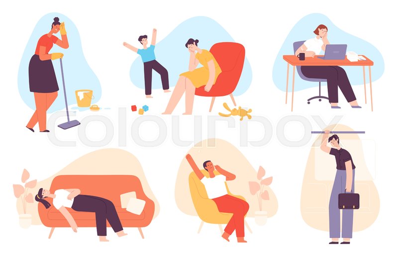 Tired Person Clip Art