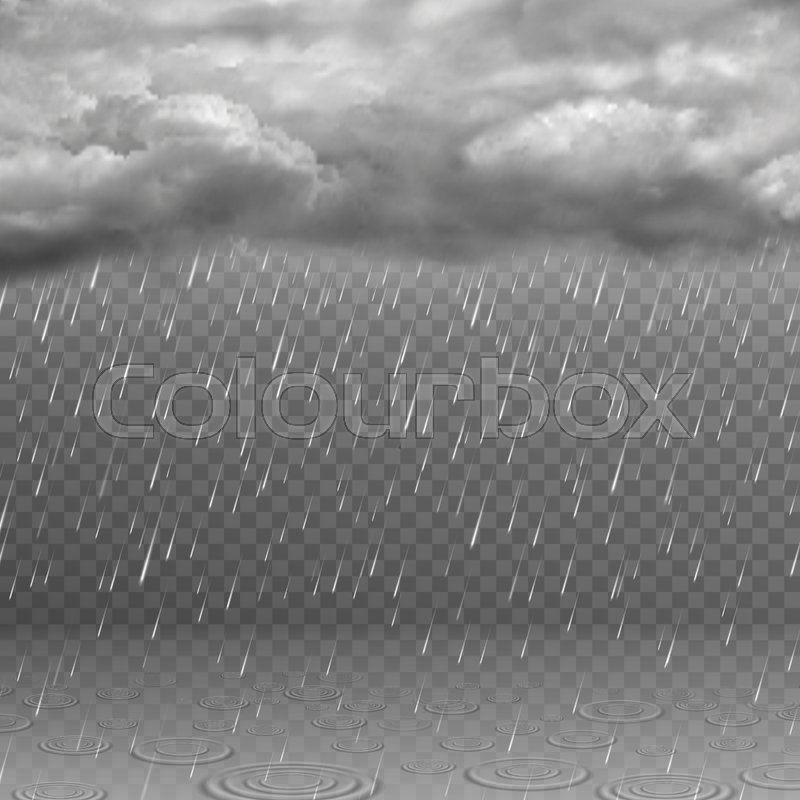 Rain Falling From Clouds