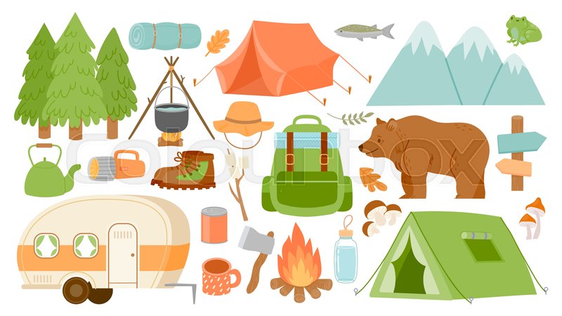 Camping Equipment Clip Art