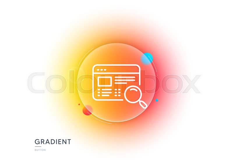 Search Button Icon Orange