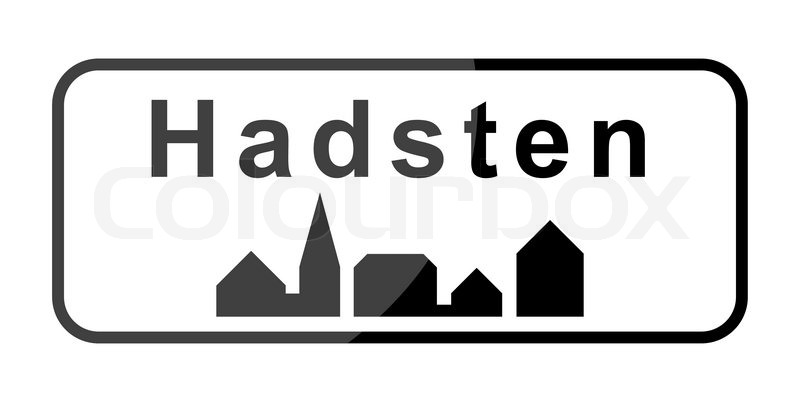 Byskilt Hadsten | Stock vektor | Colourbox
