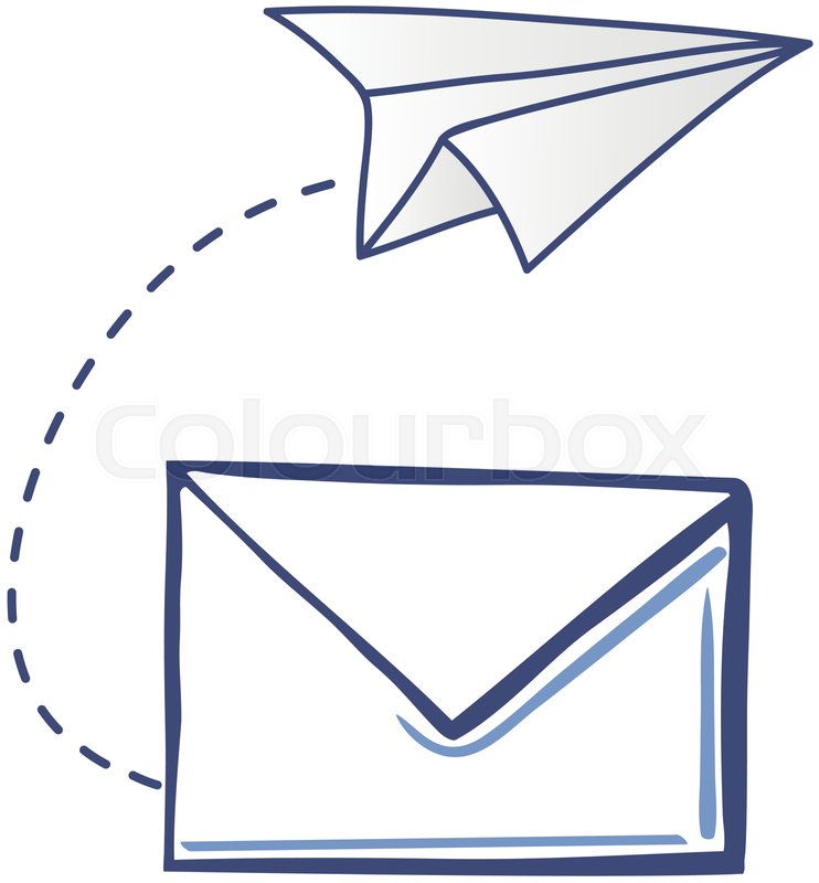 Paper Airplane Mail Icon