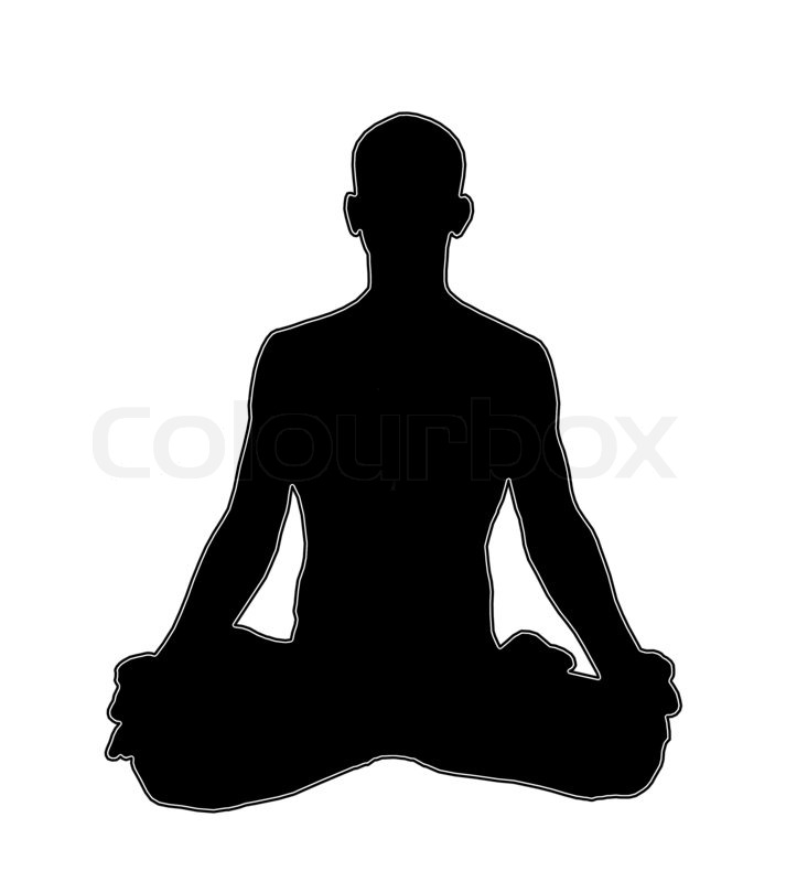 Lotus position | Stock image | Colourbox