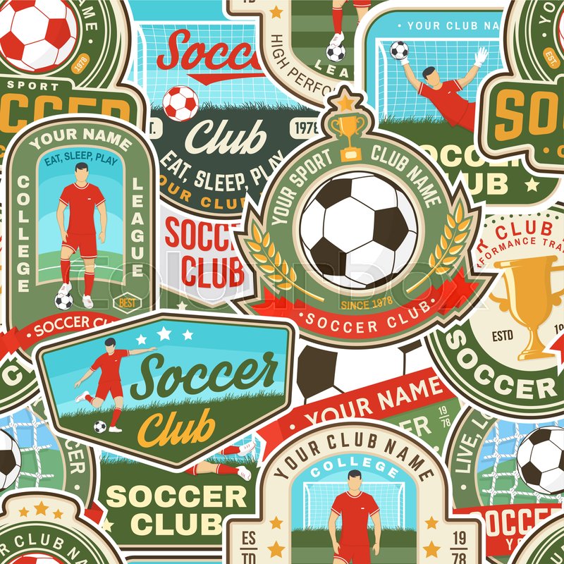 Soccer Pattern Vector