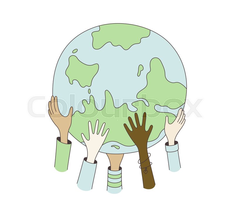 World In Hands Clip Art