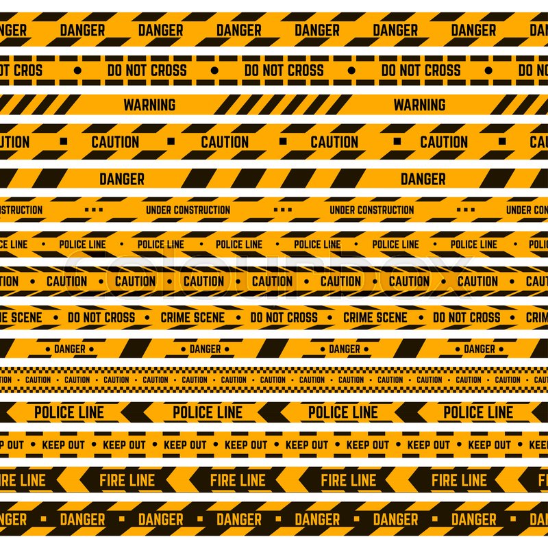 Crime Scene Tape Border