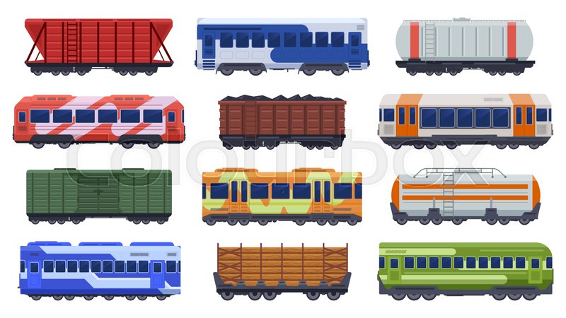 Freight Train Vector