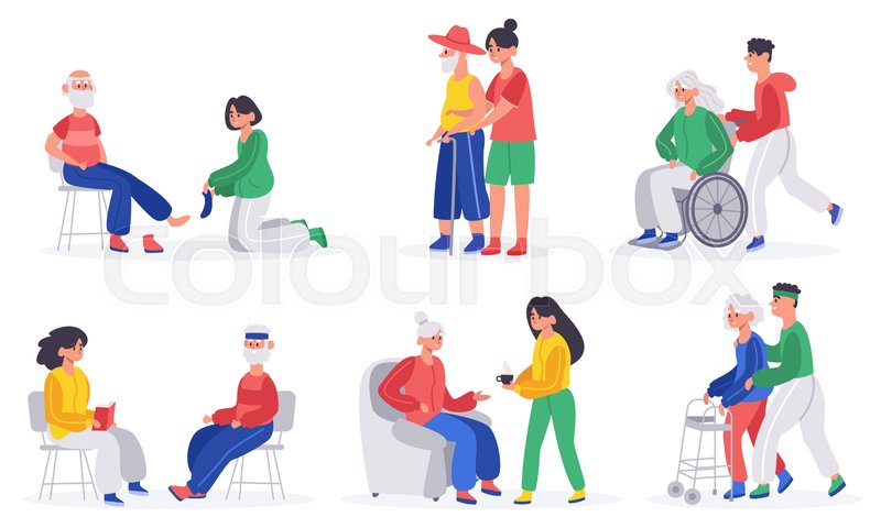 Caring For Others Cartoon