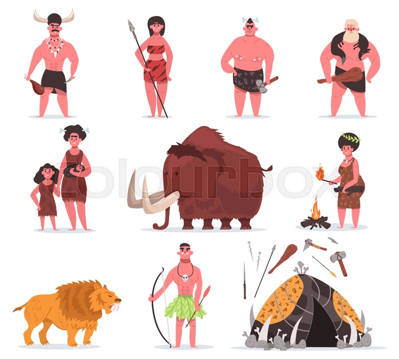 Neolithic People Clipart