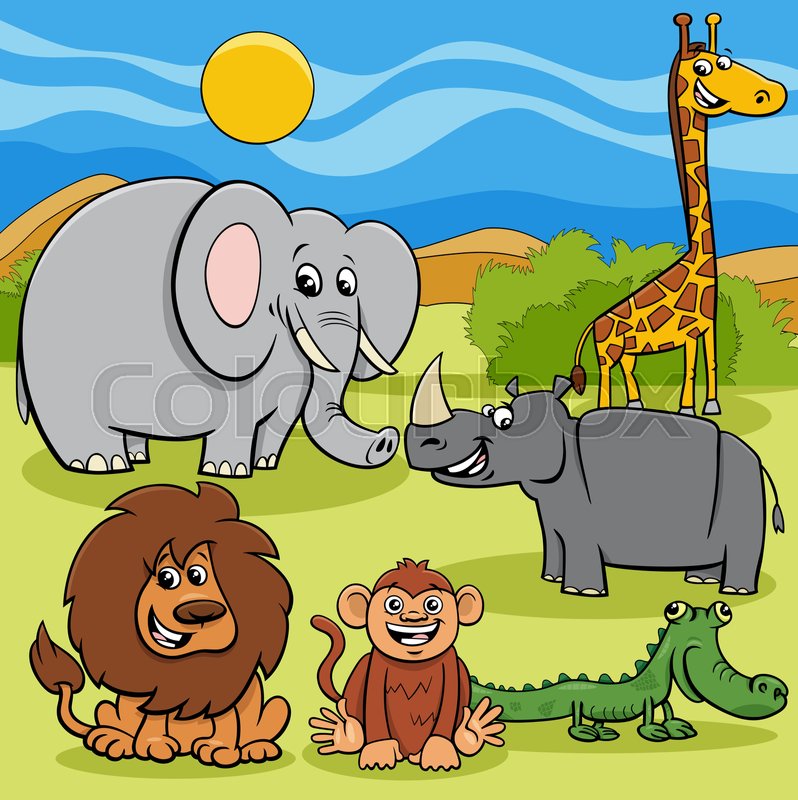 Group Of Animals Cartoon