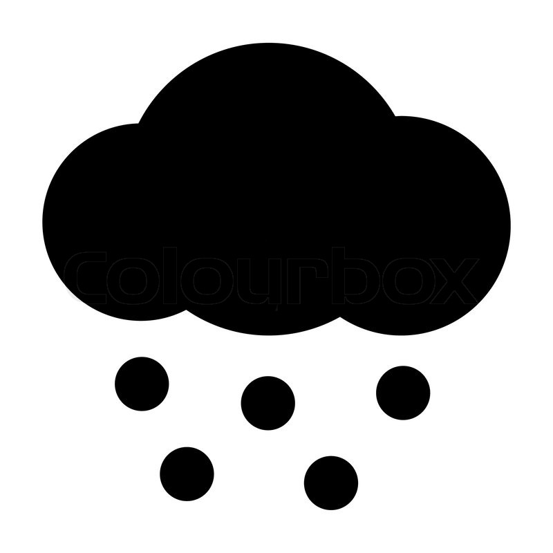 Wetter icon - Wolke Hagel | Stock-Vektor | Colourbox