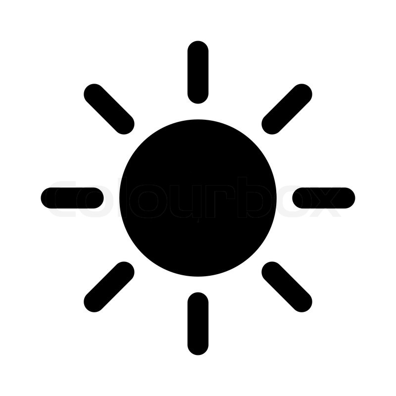 Vejr ikon - Sol | Stock vektor | Colourbox