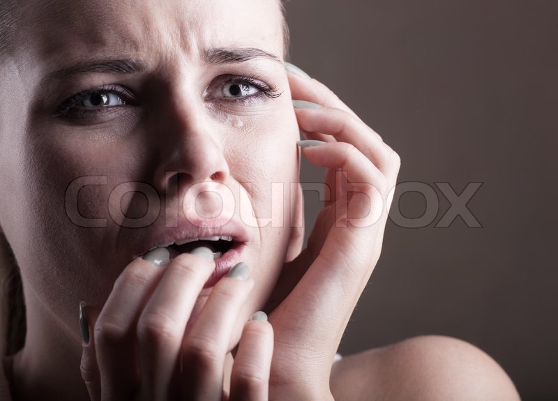 Crying woman | Stock image | Colourbox