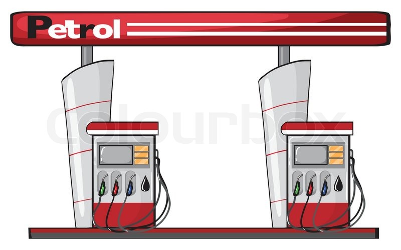 En tankstation | Stock vektor | Colourbox