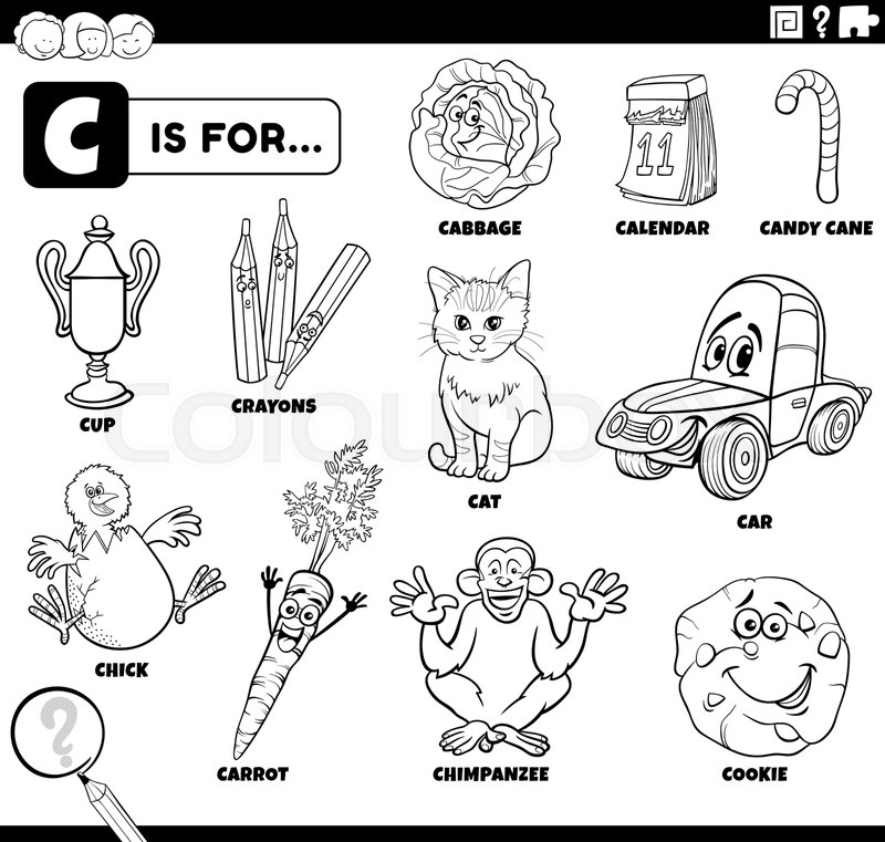 Letter C Clipart Black And White