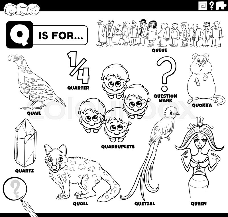 Question Words Coloring Pages