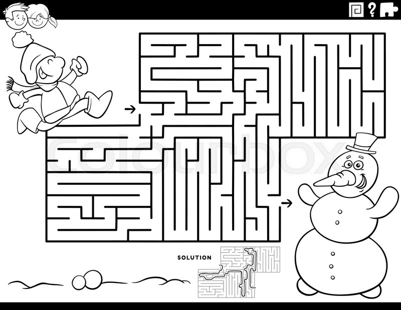 Snowman Maze