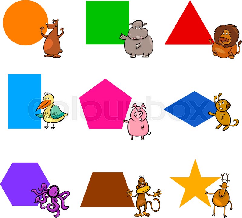 Geometric Shapes Animals