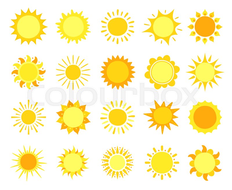 Hot Summer Sun Clipart