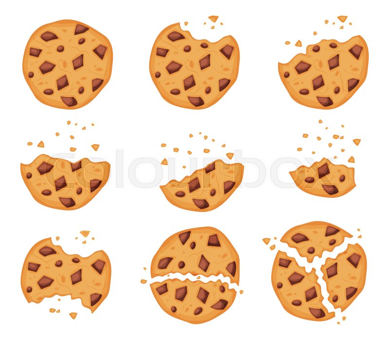 Bitten Cookie Vector