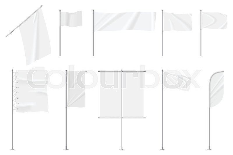 Blank White Banners