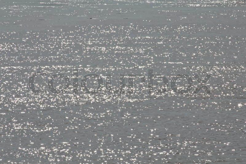 Reflection of light on water, sparkling ... | Stock image | Colourbox