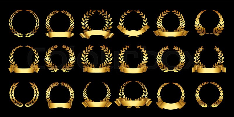 Gold Wreath Vector