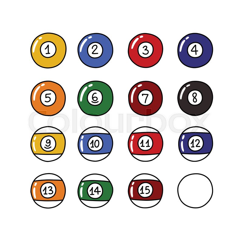 Billiard Balls Clipart