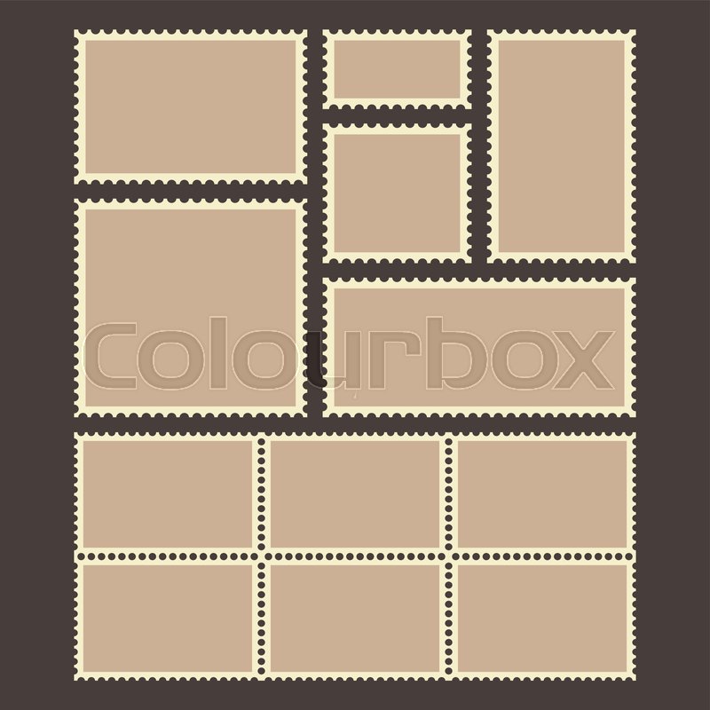Square Postage Stamp Template